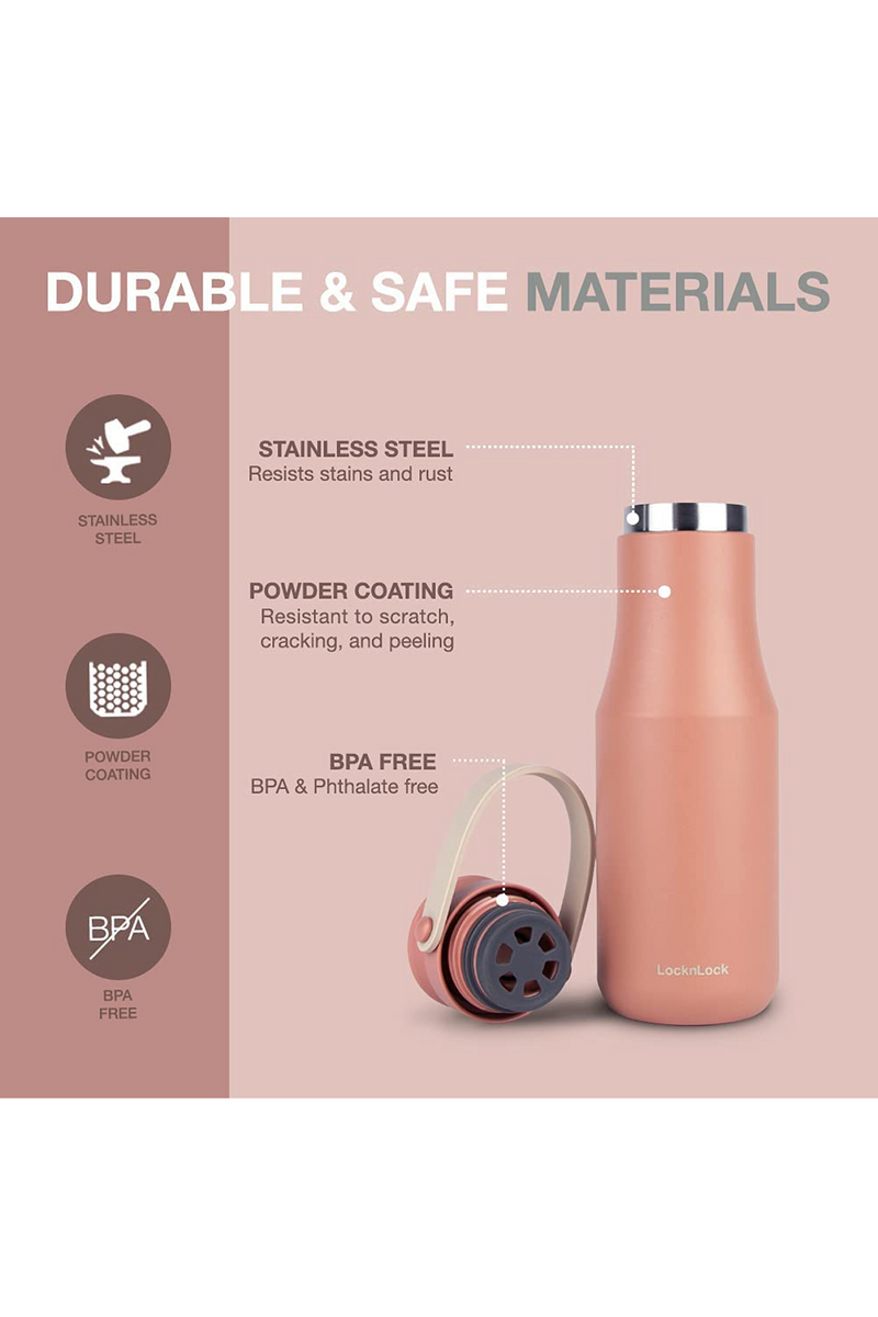 LocknLock Metro Bottle (16 oz) Double-wall Vacuum Insulated Tumbler - – Nov